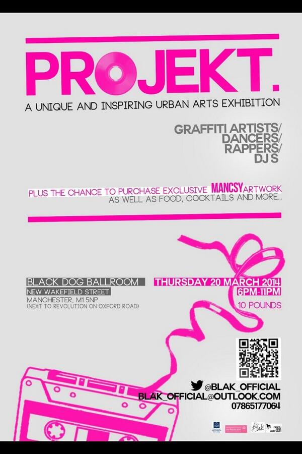 Projekt urban arts exhibition at Black Dog Ballroom - Manchester Wire
