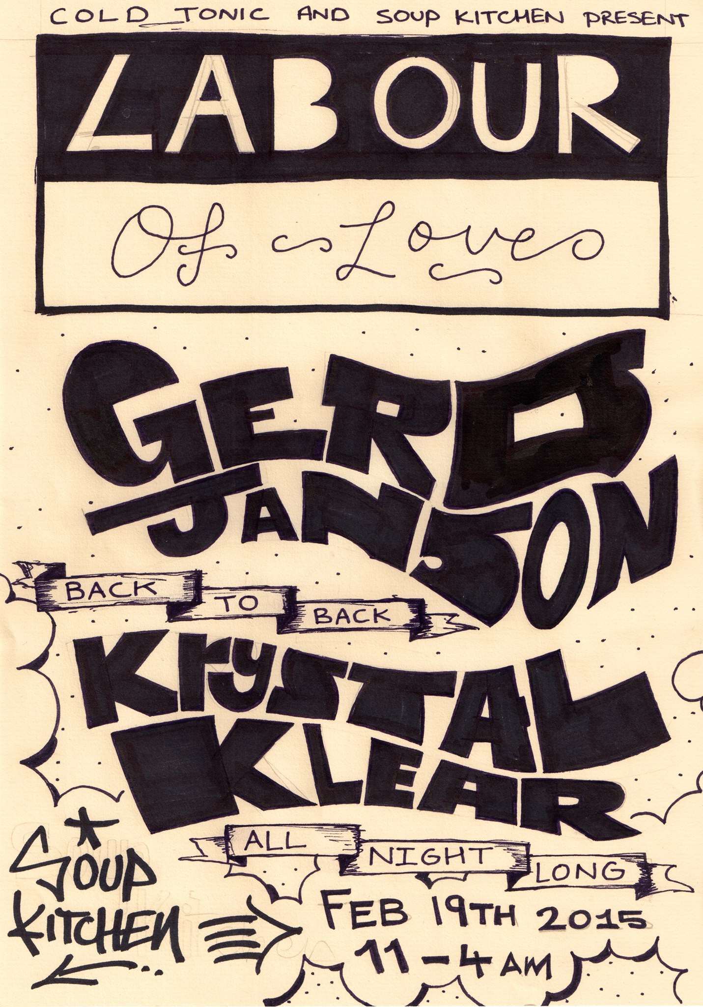 Labour of Love ft Gerd Janson & Krystal Klear at Soup Kitchen ...