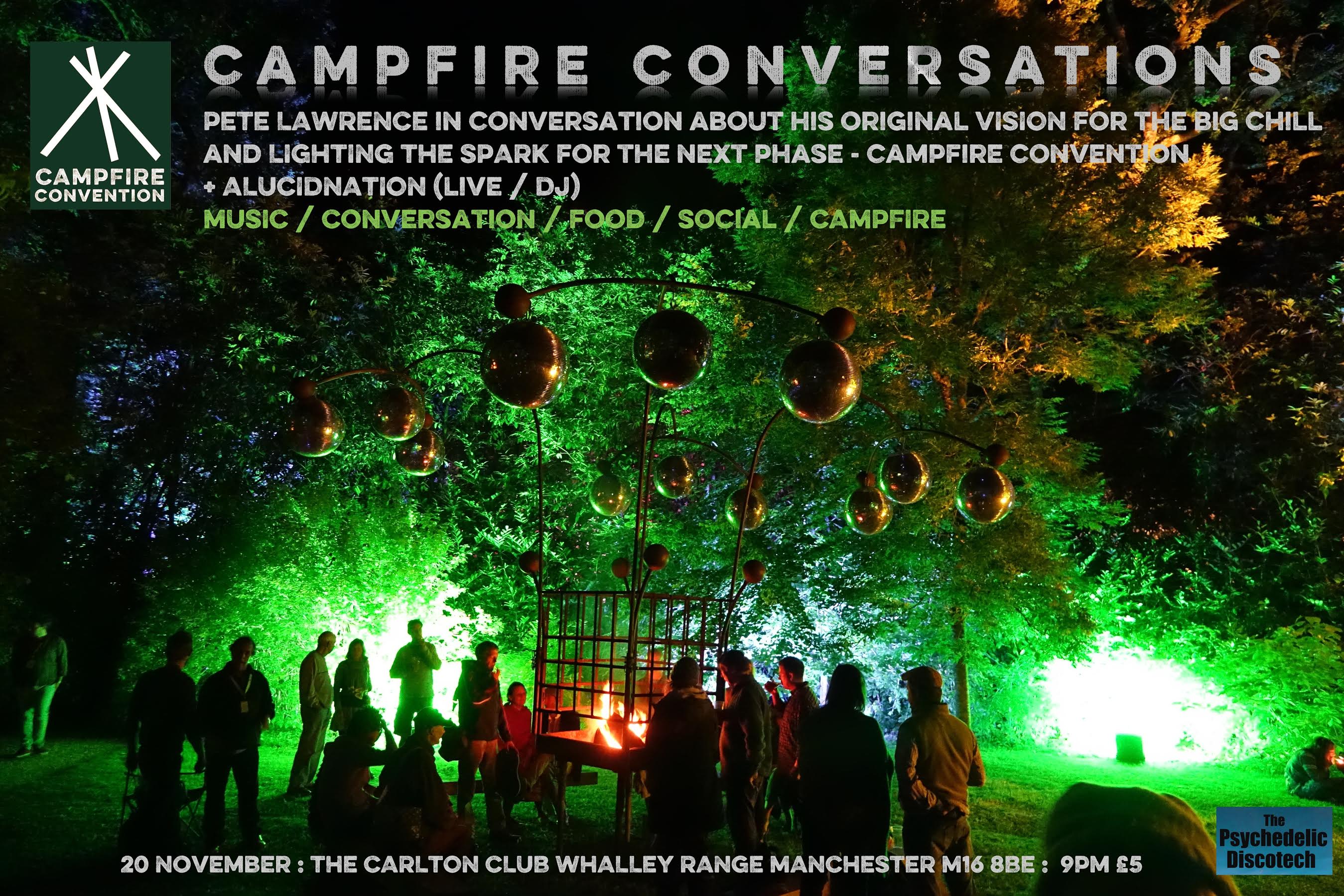 Campfire Conversations: Pete Lawrence (The Big Chill) talk + bonfire at ...