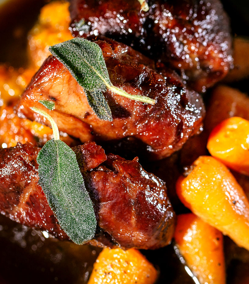 The Blue Pig's winter menu ft. sticky pork & a seafood smorgasbord ...