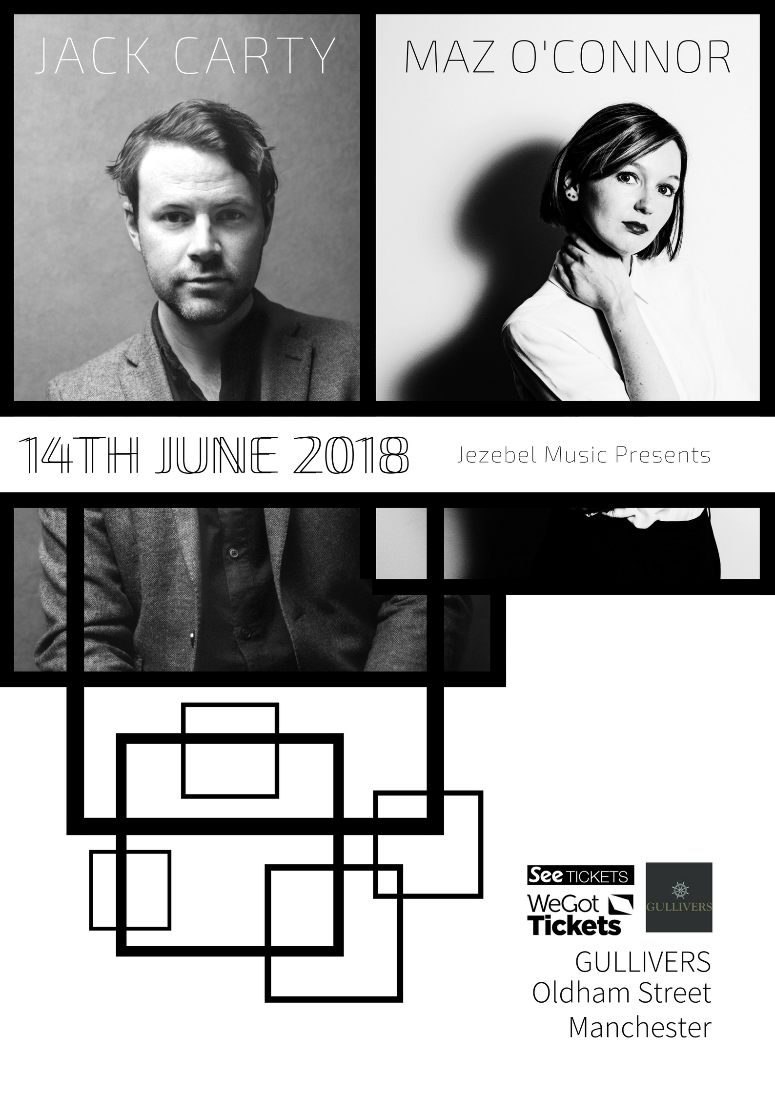 Book now: Acoustic folk from Jack Carty & Maz O'Connor at Gullivers