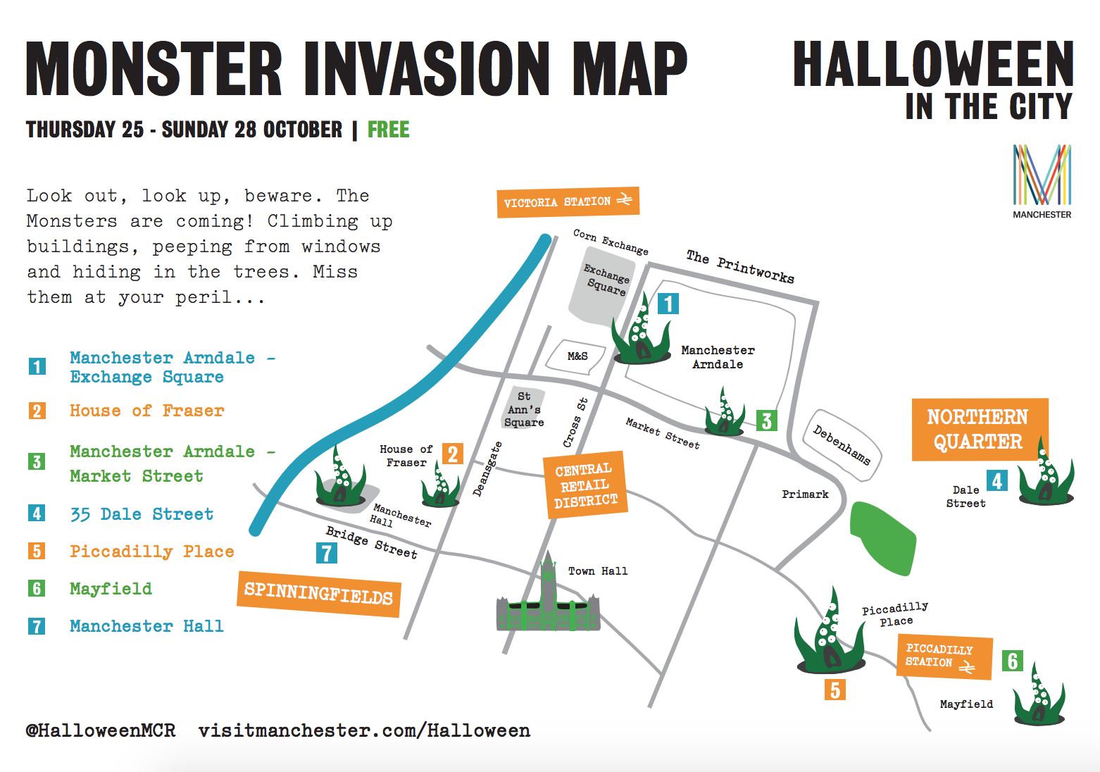 Map: where to find Manchester Monsters this Halloween