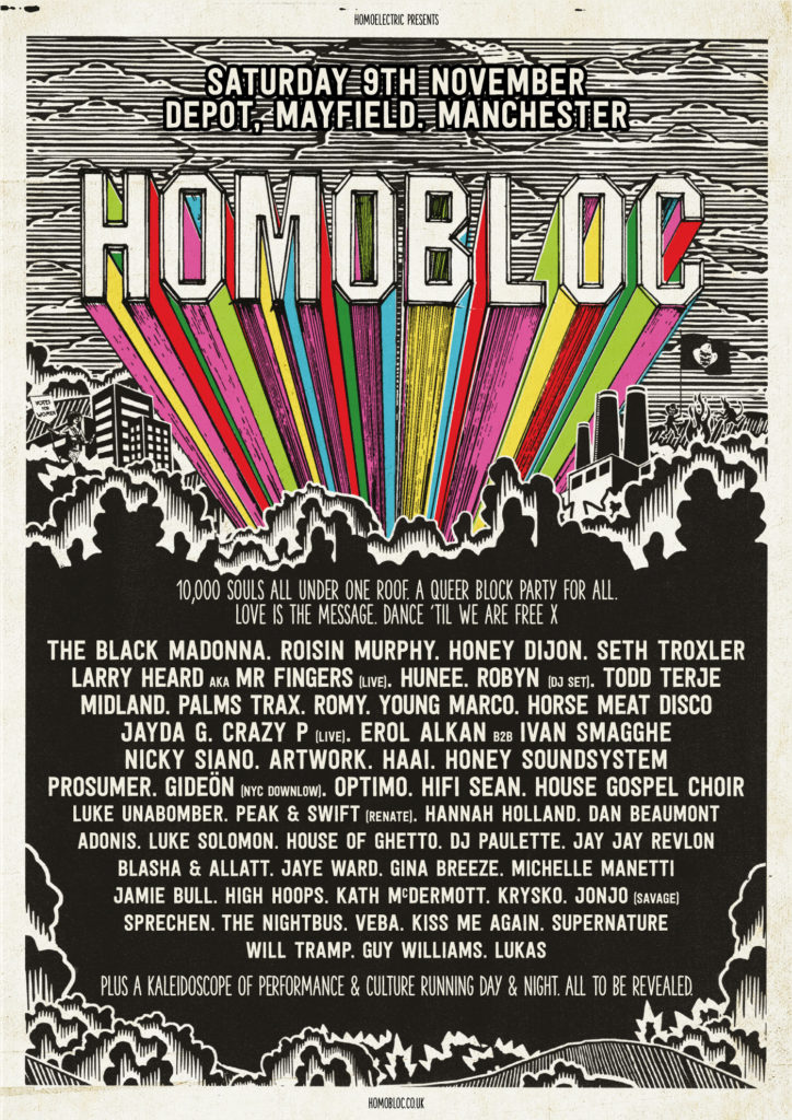Book now: Homoelectric's Homobloc festival ft. The Black Madonna, Hunee ...