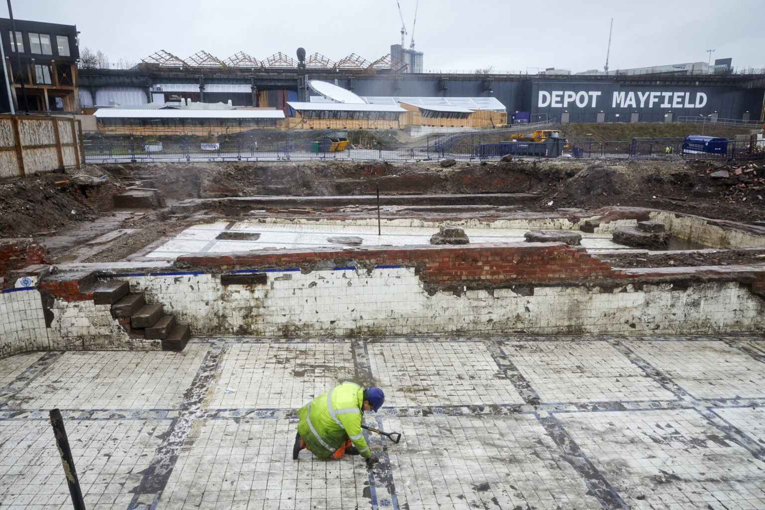 Revealed: Remains of historic Mayfield Baths discovered