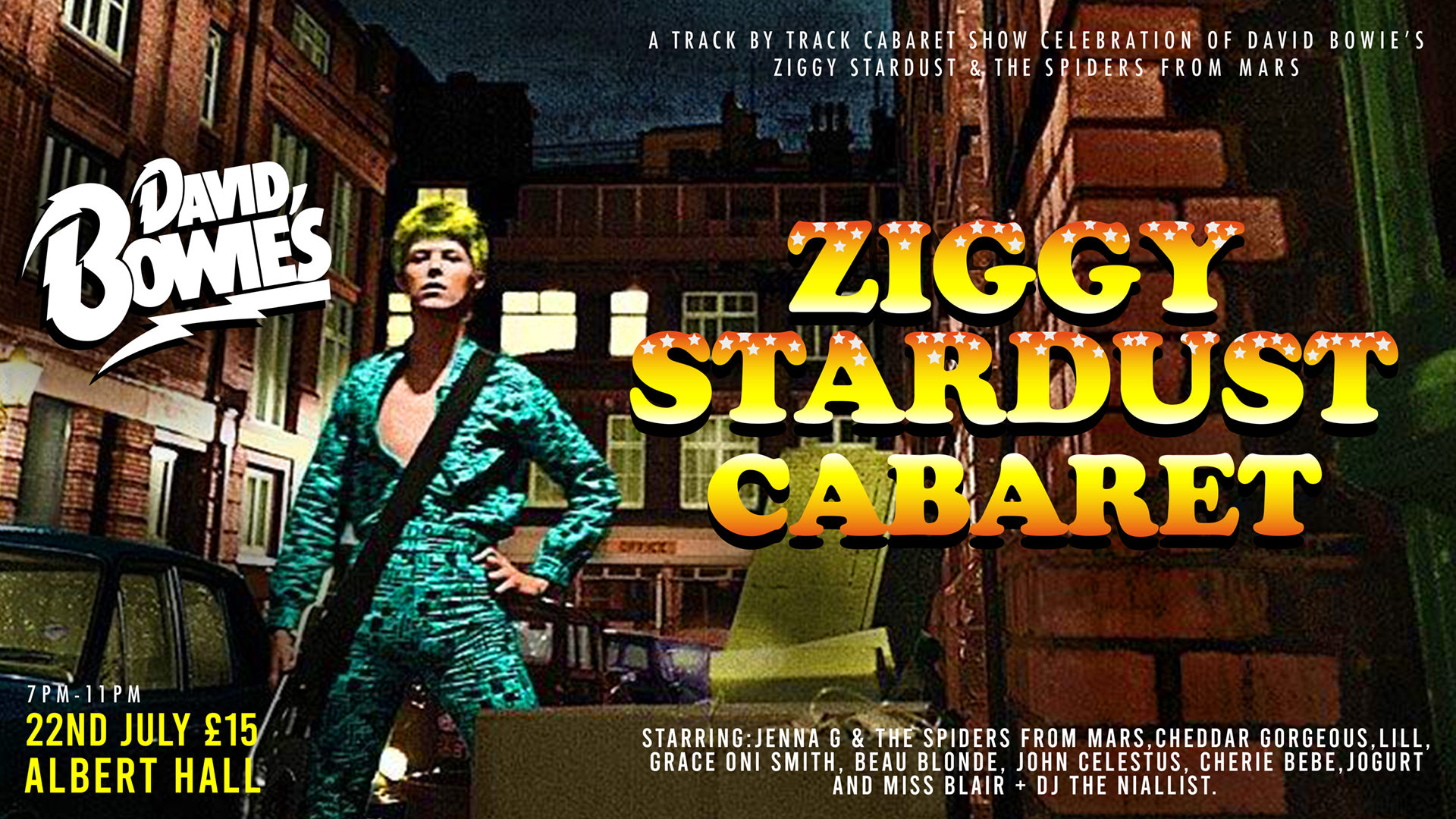 Book now: Classic Album Cabaret brings Ziggy Stardust special to Albert ...