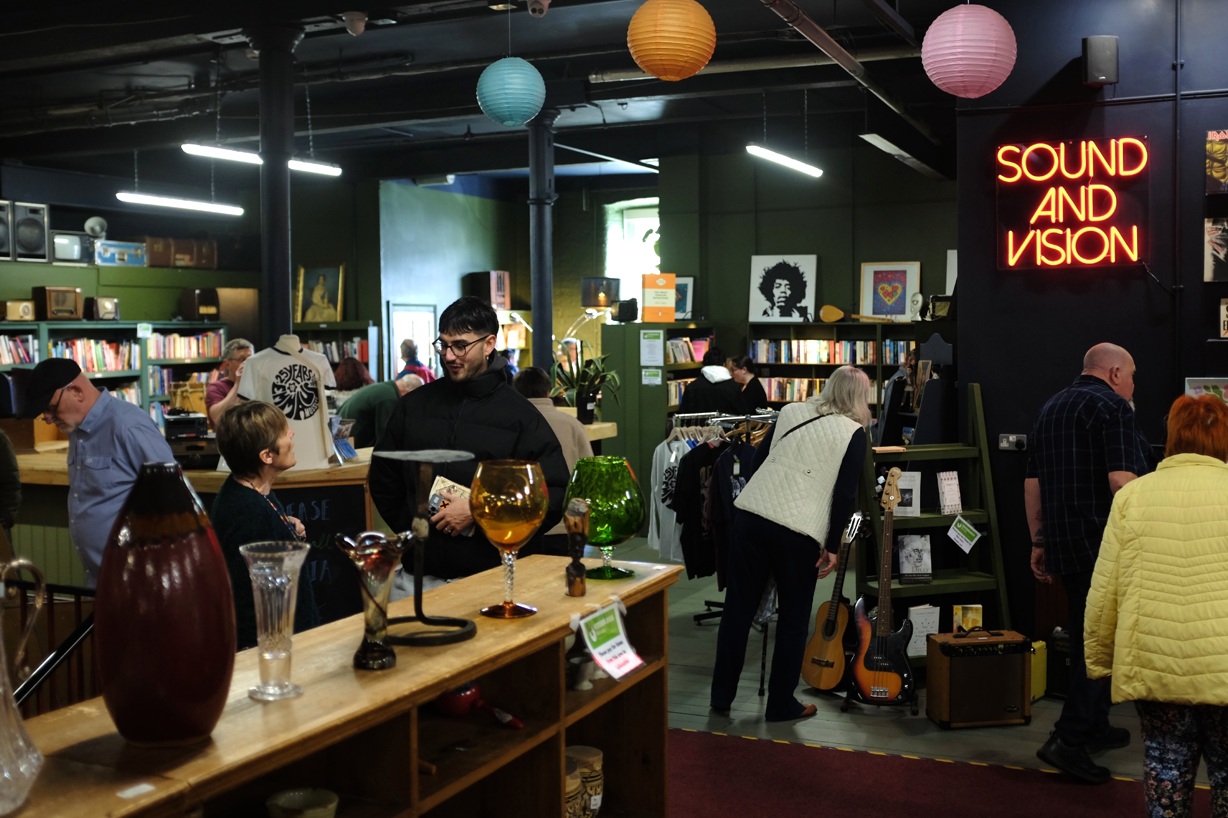 Emmaus Mossley launches new secondhand music and book shop