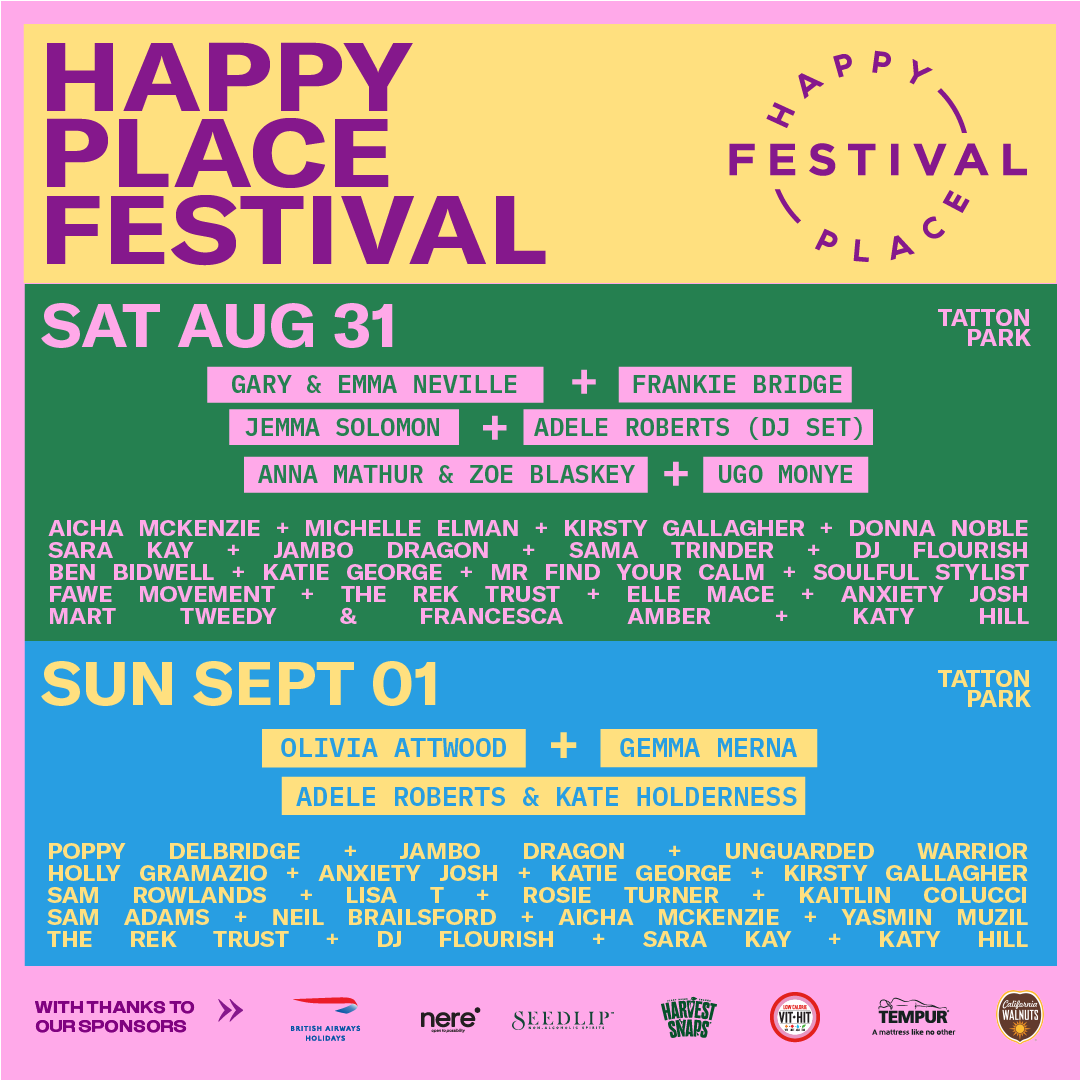 Fearne Cotton's tranquil, nourishing Happy Place Festival returns to Tatton Park with a newly ...