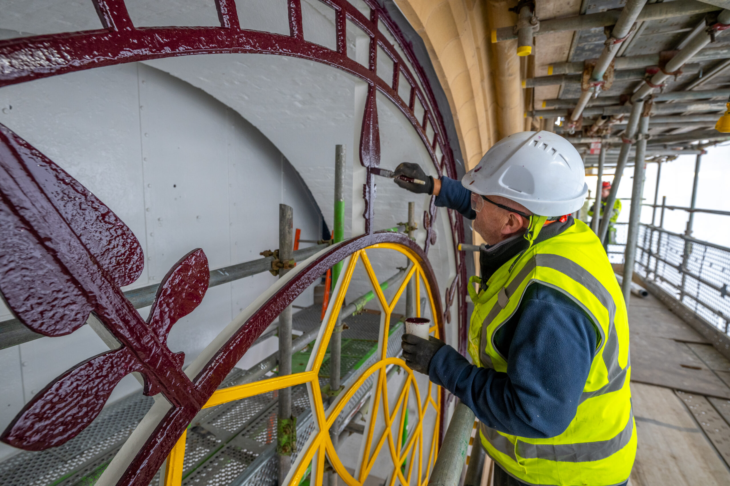 Manchester's Town Hall clock tower is finally back on display